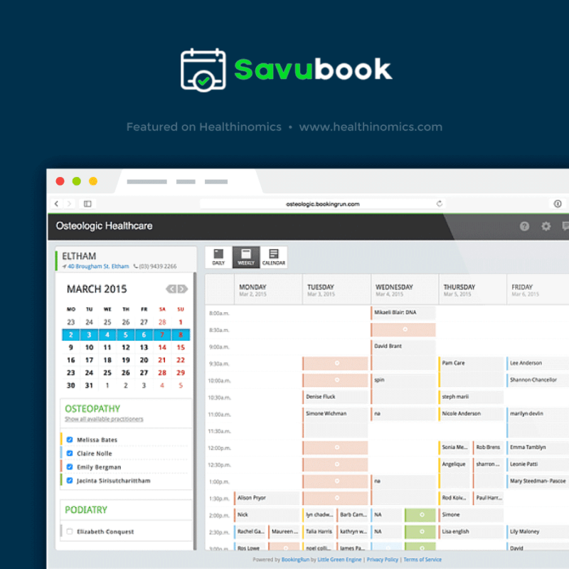20 Online Scheduling Software For Health And Wellness Professionals
