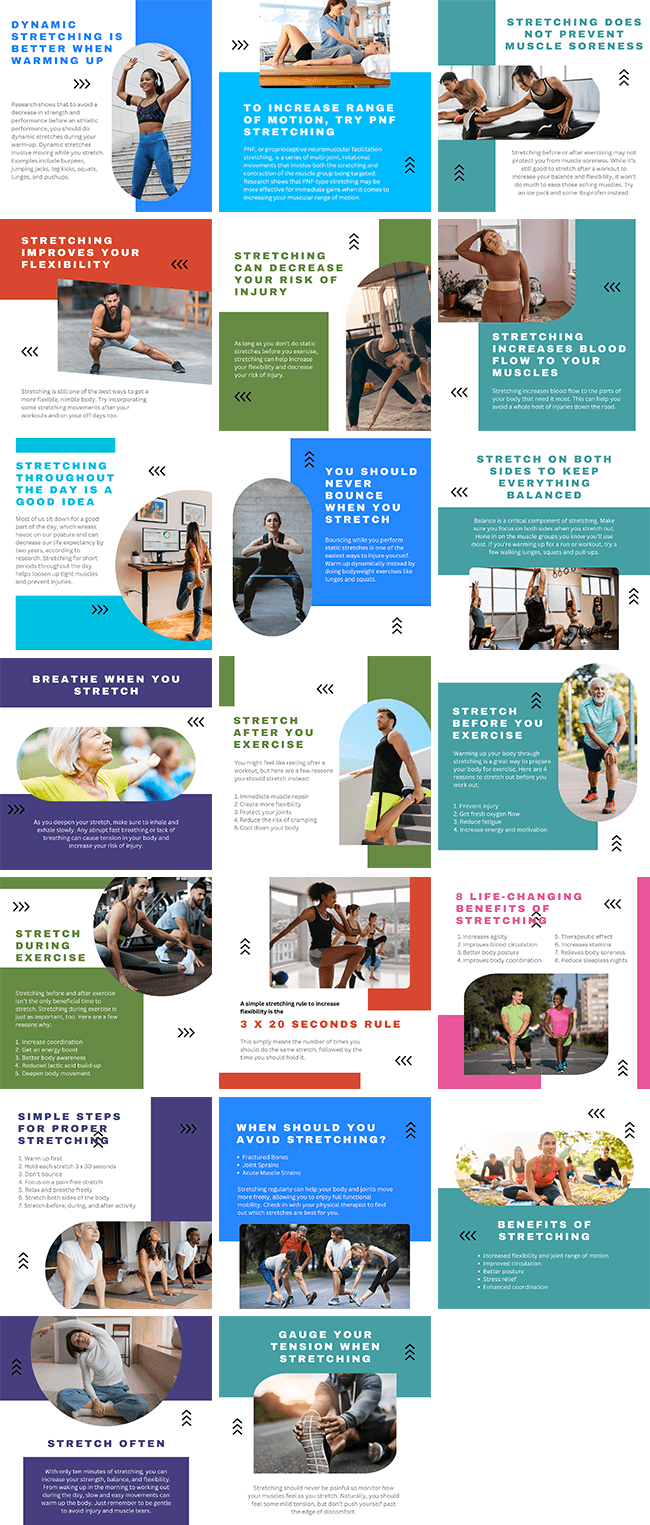Stretching Tips & Facts Bundle - Healthinomics