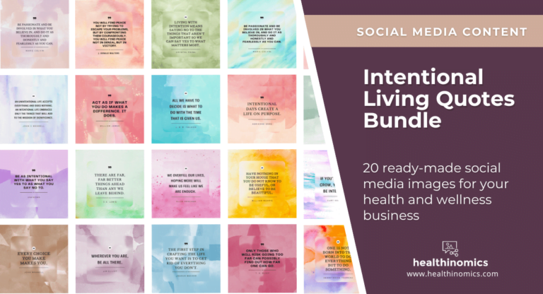Intentional Living Quotes Bundle - Healthinomics
