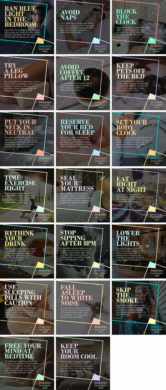 Tips For A Good Night's Sleep Bundle - Healthinomics