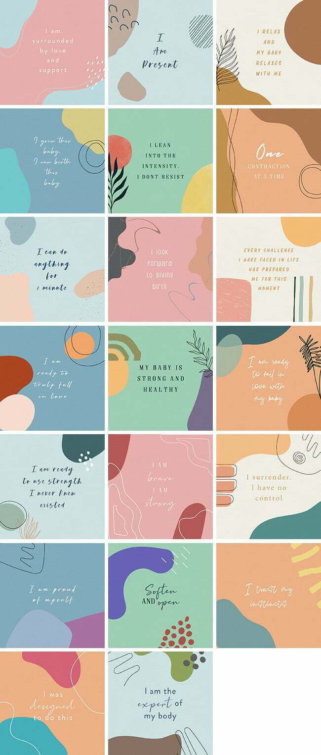 Birth Affirmations Bundle 2 - Healthinomics